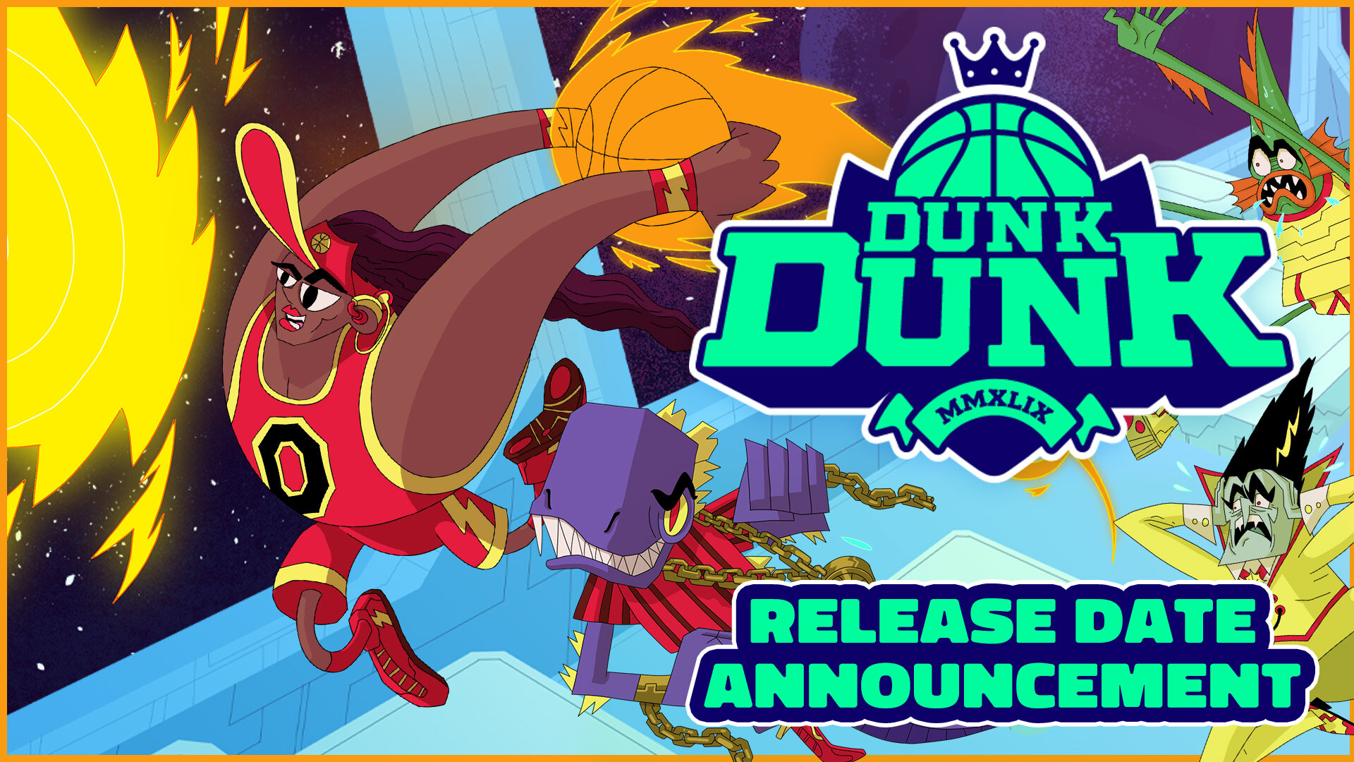 Dunk Dunk shootin' on to PC & Switch on May 8th! | Playtonic Games